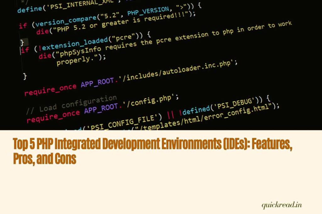 Top 5 PHP IDEs: Features, Pros and Cons